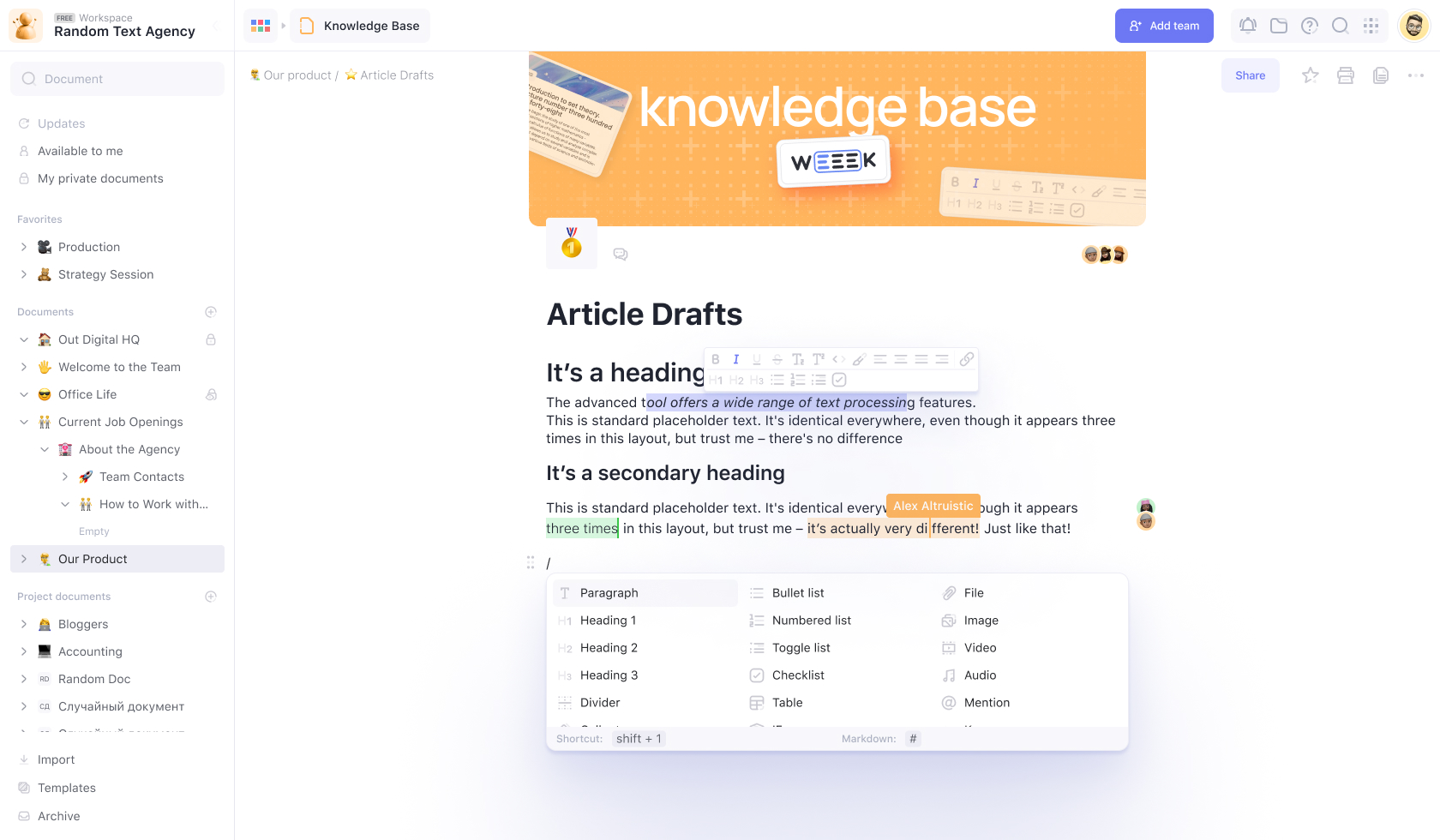 Task management tool for teams and yourself.